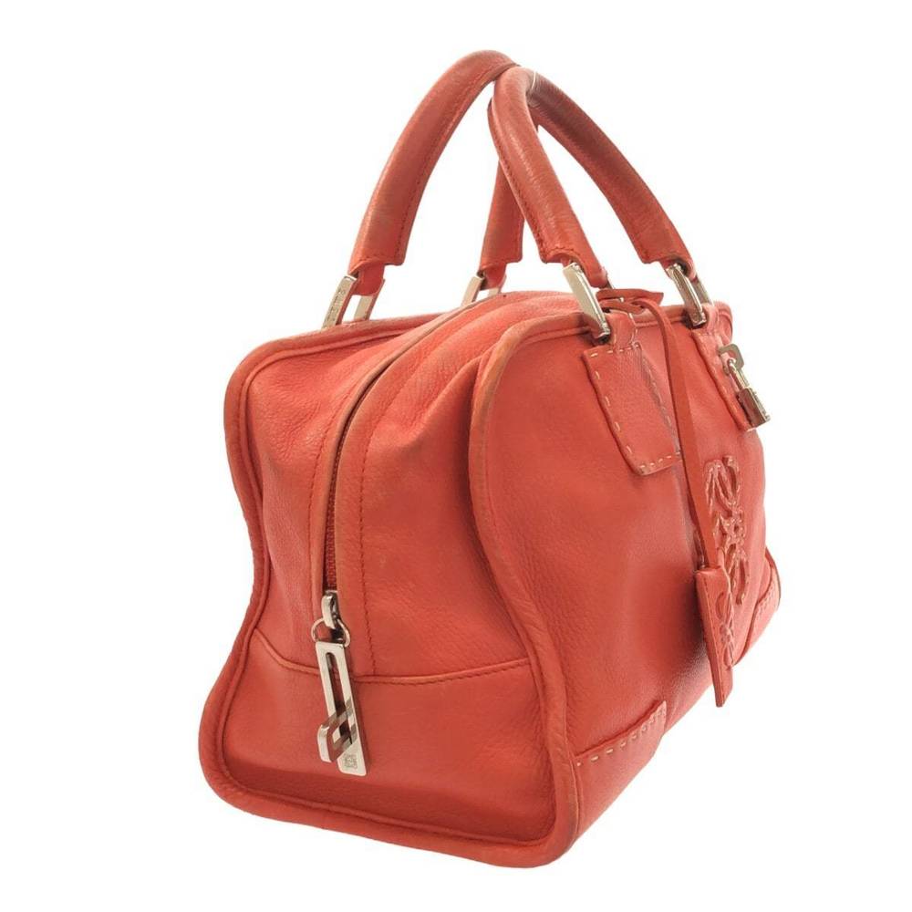 Loewe Orange Leather 28 Handbag Amazona - Gem